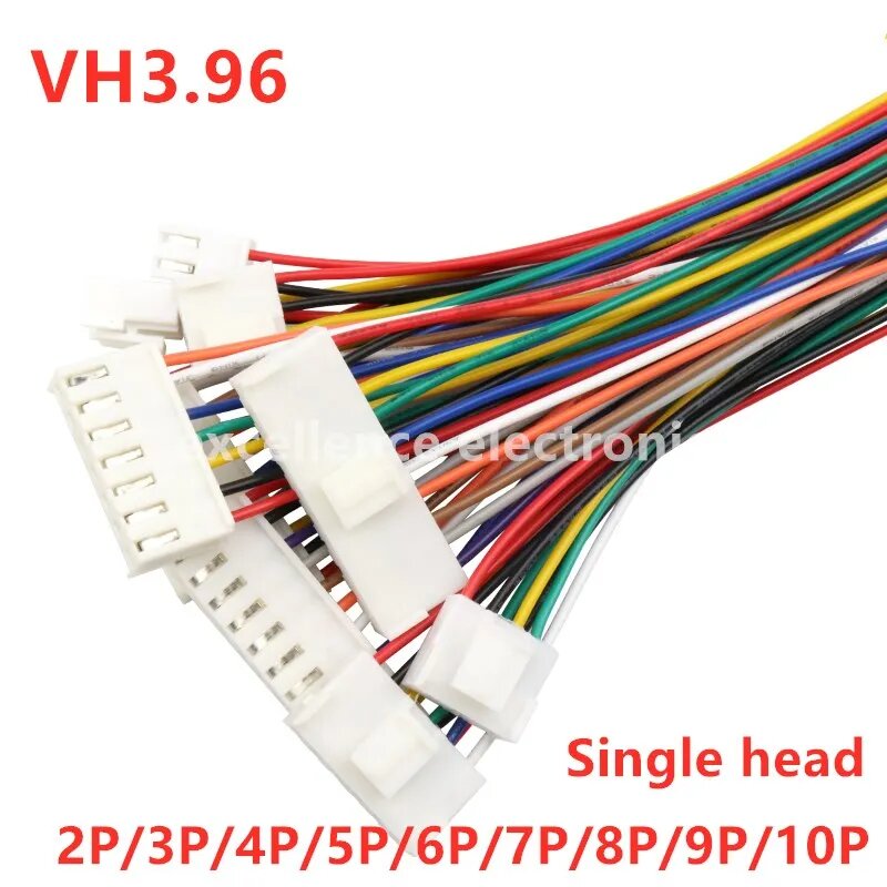 JST VH3.96 VH 3,96 мм гнездовой разъем, провод 22AWG, 20 см 2П