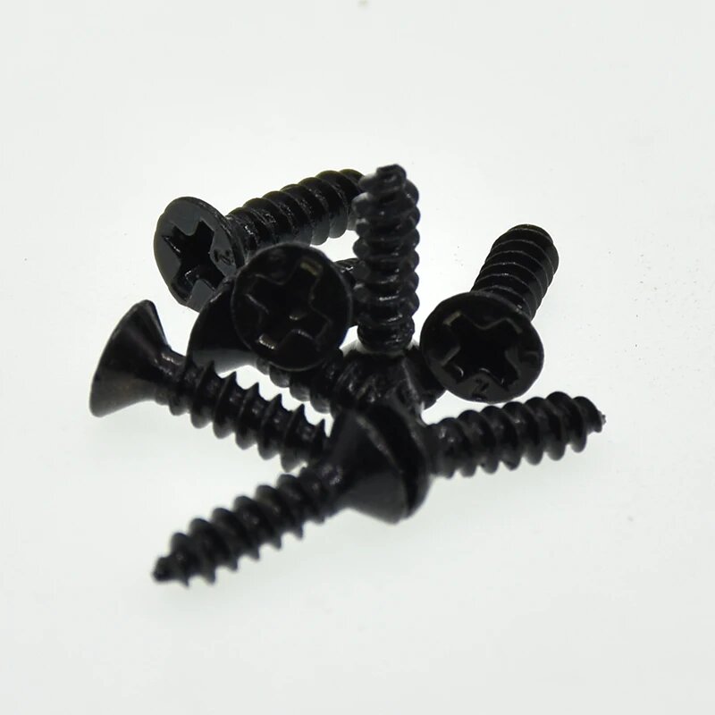 Саморезы Phillips M2 * 6/8/10/12 мм бронзовые/золотые M2x12mm(500pcs), Black