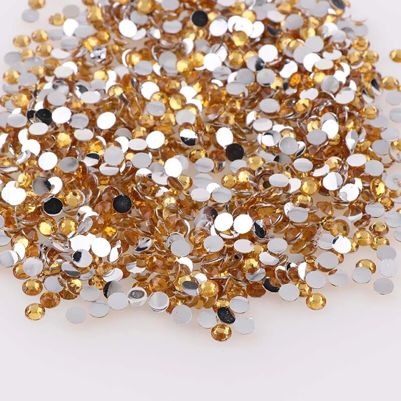 Кристаллы 2 мм, Golden, 1000 шт.