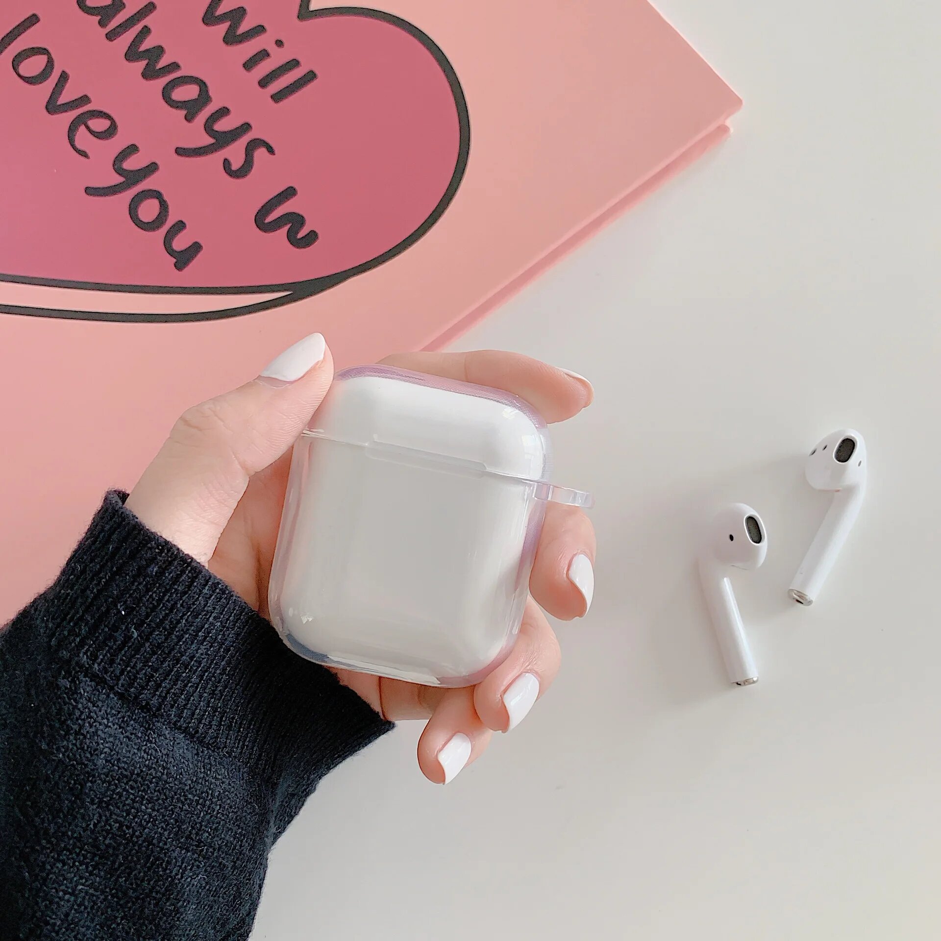 Чехол с милым медведем для Airpods 1, 2, 3, чехол для наушников, мягкая гарнитура, аксессуары для Apple Airpod Pro, 2-й чехол, беспроводная коробка с брелоком