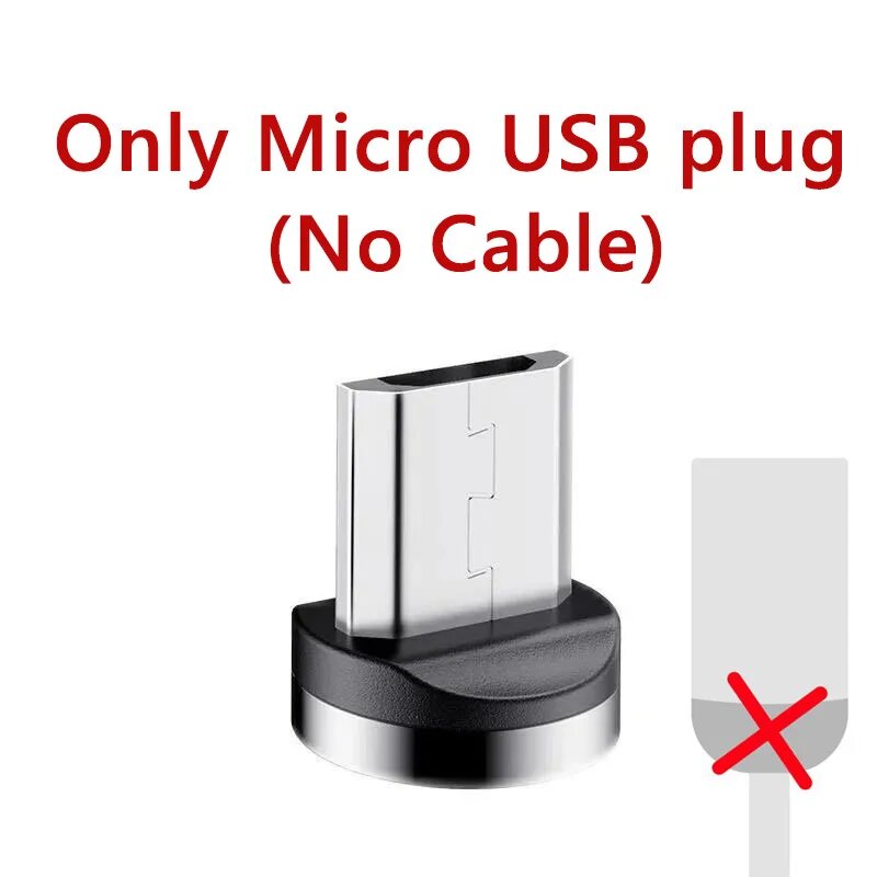 Кабель Micro USB-С, магнитный штекер, Для iPhone, Samsung, других смартфонов на ОС For Android