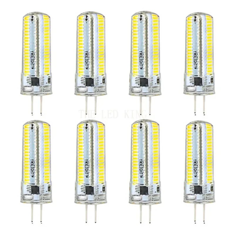 Светодиодные лампы G4 THEBSE 2-15Вт 12В/220В Холодный белый, AC DC12V, 10PCS, 3W 3014 24D