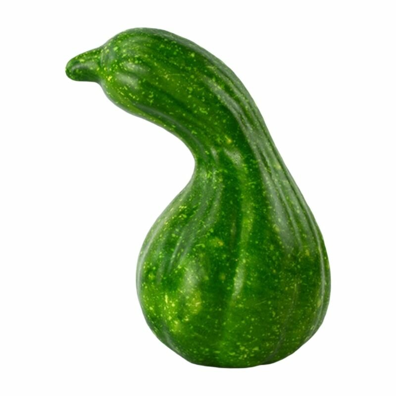 Реквизит Для Украшения Тыквы На Хэллоуин-Длинная Изогнутая Зеленая Тыква