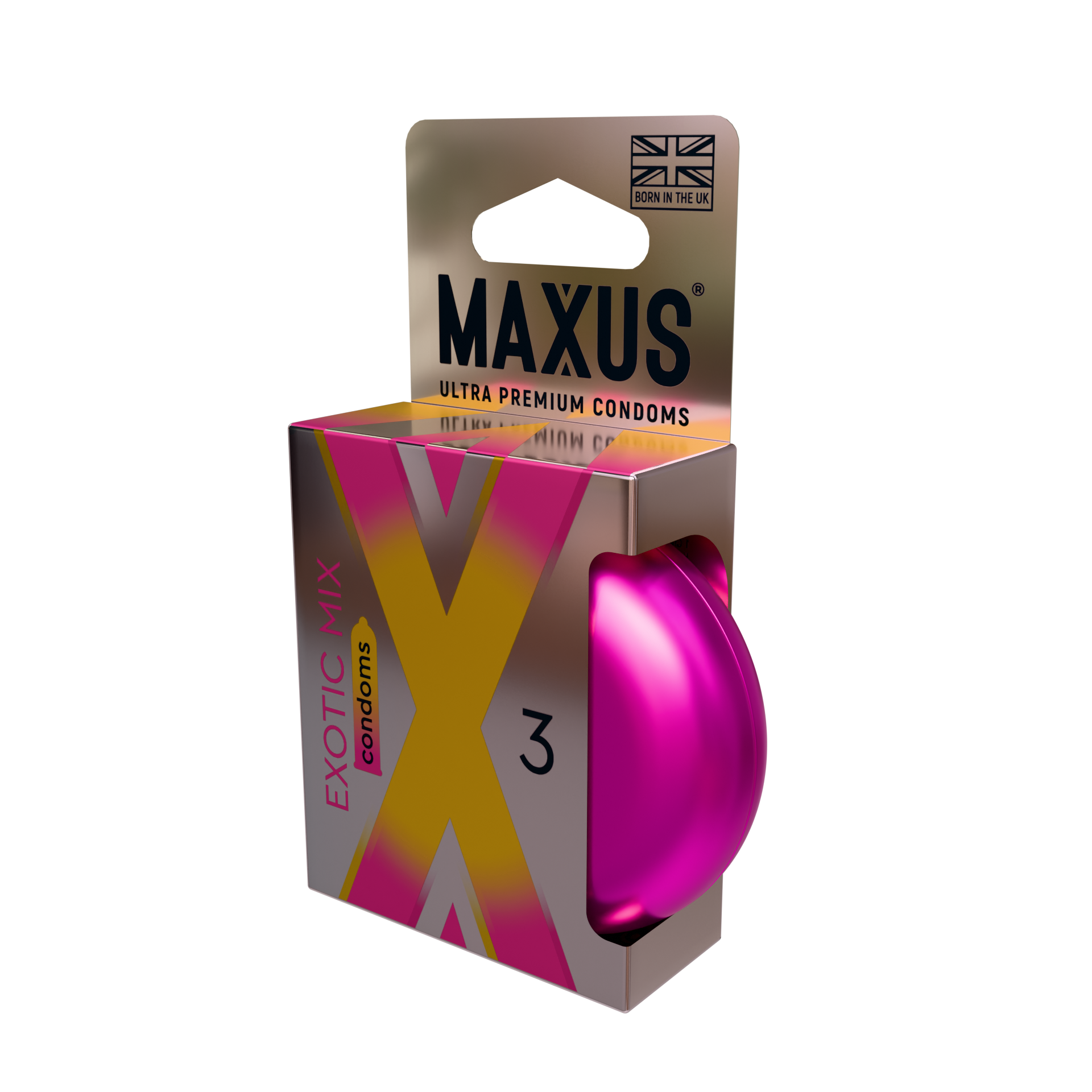 Презервативы Maxus EXOTIC MIX, латекс, ароматизированные 3 шт.