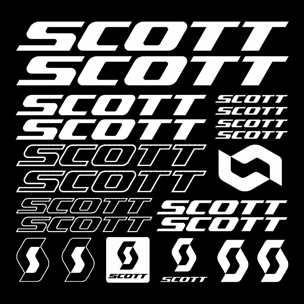 Наклейка подходит для велосипедной рамы Scott Mtb Bmx, наклейка для шоссейных гонок, Стайлинг автомобиля, ПВХ, полая графическая наклейка на корпус, графический набор, 31 см серебристый