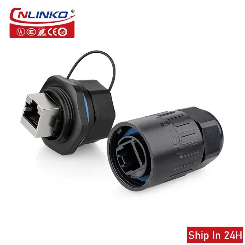 Cnlinko YT авиационный водонепроницаемый RJ45 разъем для наружного светодиодного экрана YT-RJ45 set