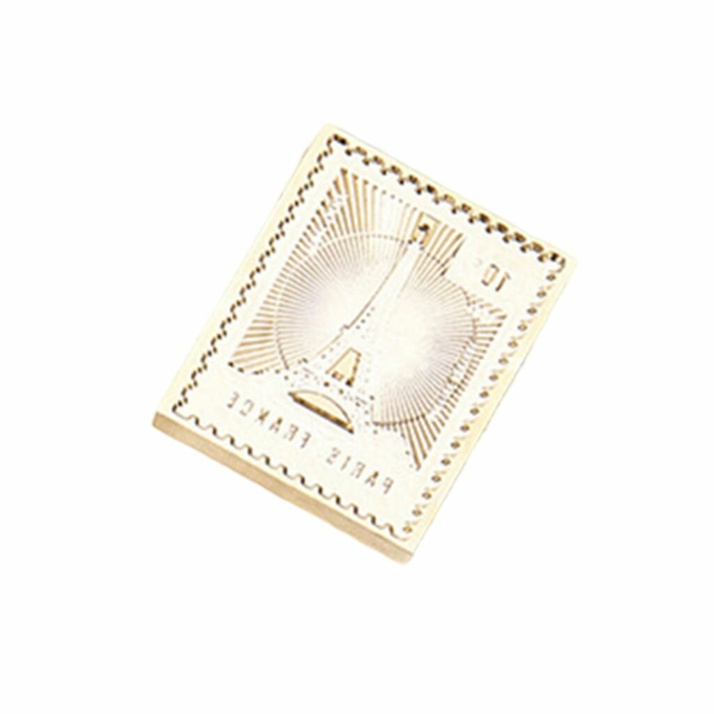 Латунная головка для печати огнезащитной краской серии Ретро-марок-Эйфелева башня