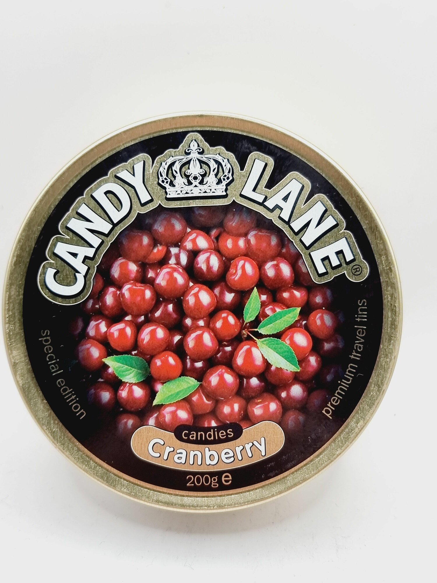 Конфеты CANDY LANE "Клюква", леденцы, 200 гр, без ГМО и ароматизаторов