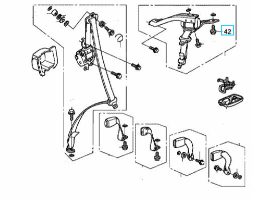 Болт, 7/16'X25 (Оригинал)