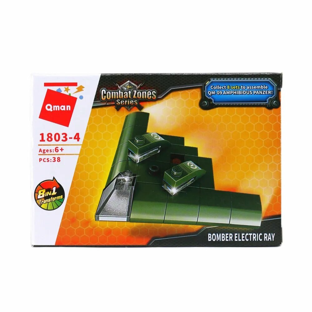 Конструктор Qman Бомбардировщик QM-09 1803-4 6+