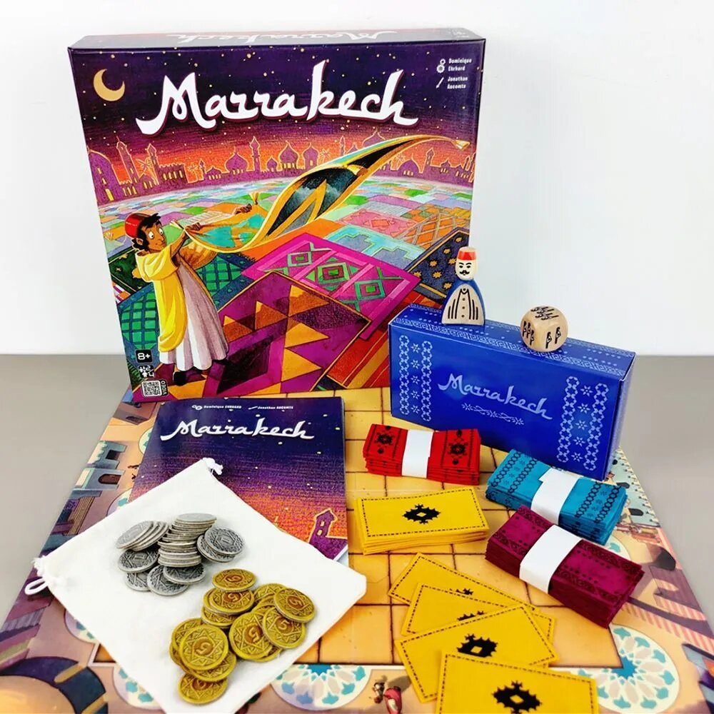 Настольная игра Марракеш для детей 5-7 лет, деревянная, игра-бродилка — фото 1