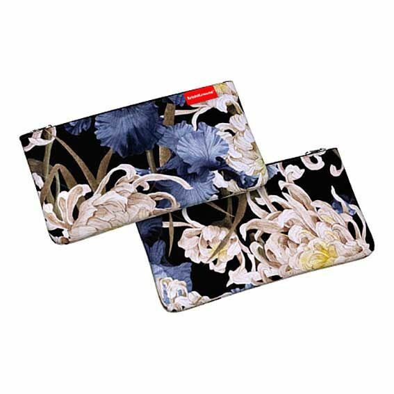 Пенал-косметичка Erich Krause 220х120 "Golden Daisy" плоский, на молнии (52318)