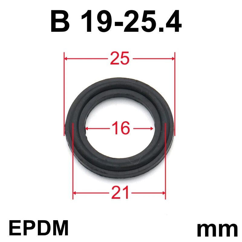 Три зажимные прокладки EPDM 5 шт. 5pcs, B19-25.4