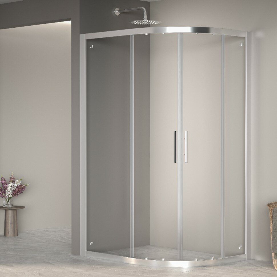 Душевой уголок RGW Modern PA-61, серебристое стекло, 80x100 см