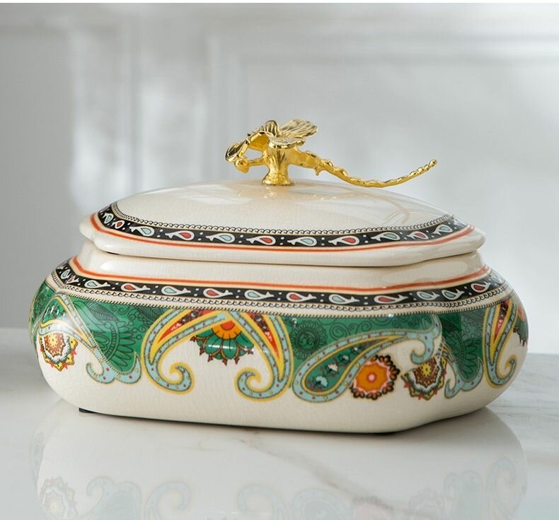 Фарфоровая декоративная коробка - идеальный выбор для подарка или дома