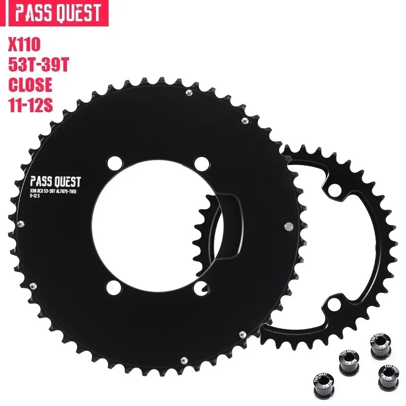 PASS QUEST X110 53T-39T Звездочка 11-12S