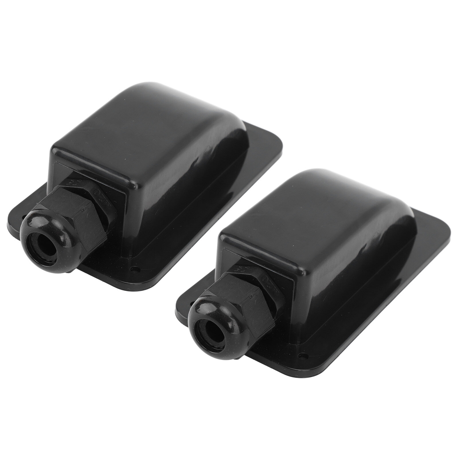 Водонепроницаемый вводной муфта для солнечного кабеля одного кабеля, корпус для кабеля сечением от 6 мм² до 12 мм², черный, для автодома, лодки, яхты, крыши — 2 штуки