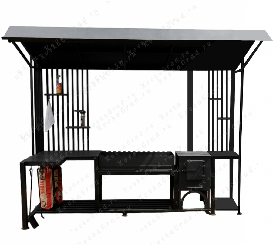 Мангал с крышей "Бренди" №2