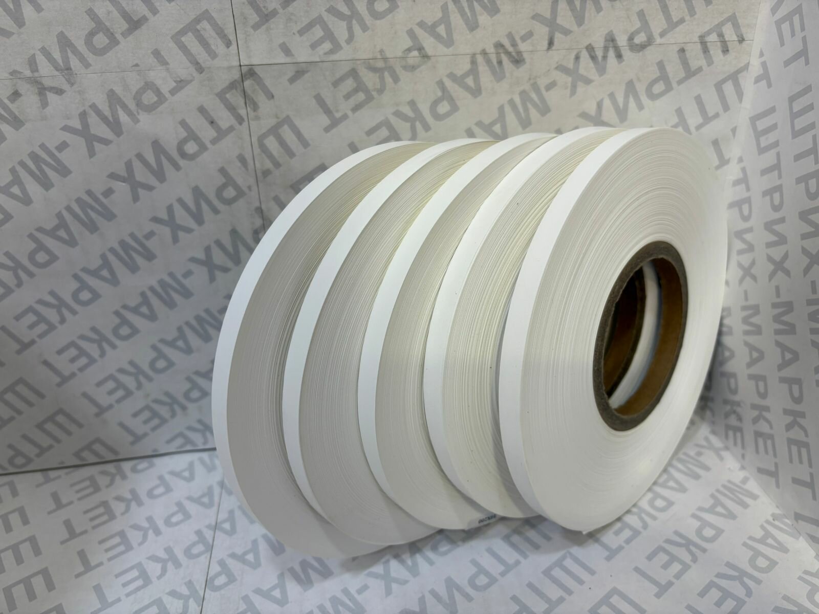 Лента нейлон 10х200 (ленты тканевые ПЭ для ТТ-печати) 5 рулонов в комплекте