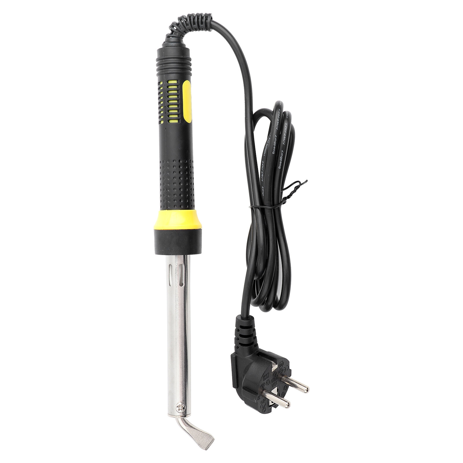 Электрический паяльник мощностью 80 Вт с изогнутым наконечником и внешним нагревом.