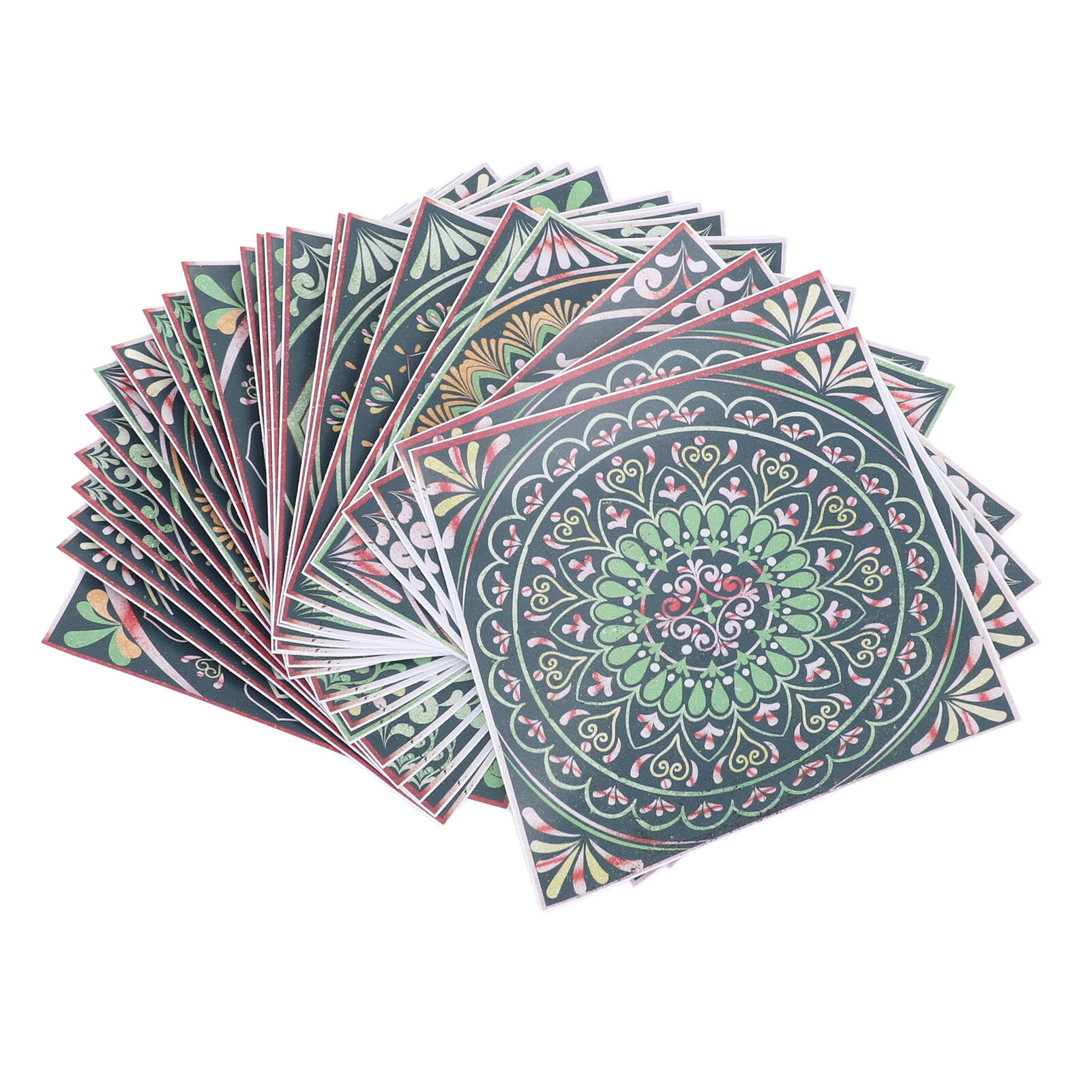 24 самоклеящиеся наклейки на плитку с цветочным узором, маслостойкие, водостойкие, из ПВХ, изысканные наклейки на плитку для кухни и ванной комнаты HZ058