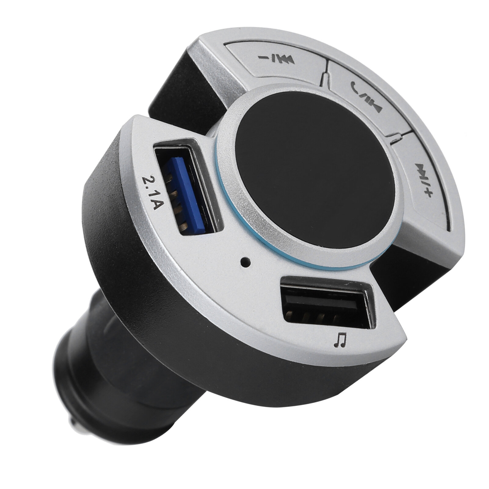 Автомобильный MP3 плеер Многофункциональный FM передатчик USB разъем для зарядки U-диска, версия 5.0, поддержка карт памяти и U-дисков до 128GB, USB зарядка 2.1A, дисплей цифрового индикатора, частота FM 87.5-108 МГц, материал ABS,