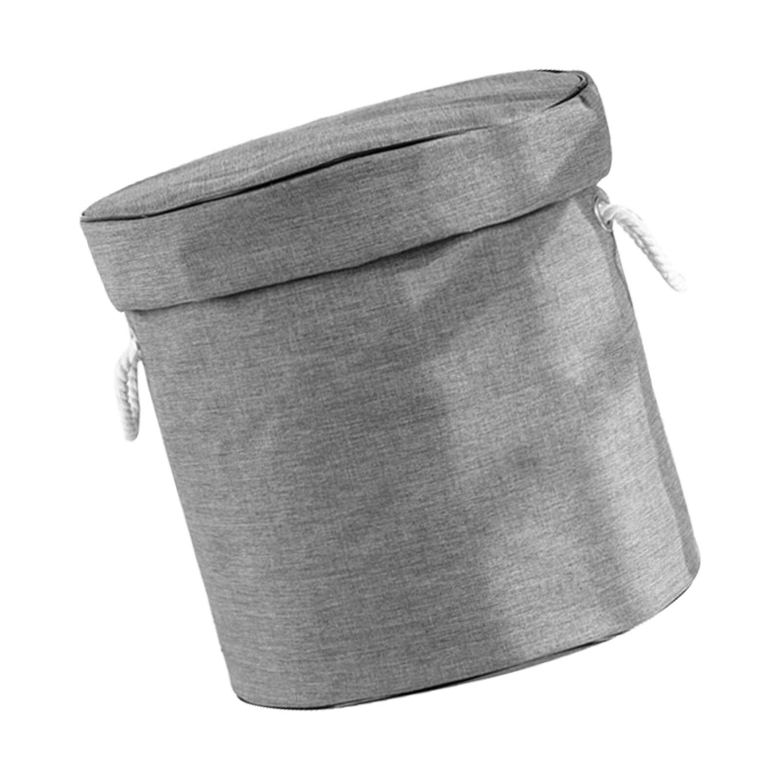 Сумка для хранения игрушек Игровой коврик Маленькие кубики Контейнер для уборки Хозяйственные принадлежности L Серый (около 550 г/19,4 унции)