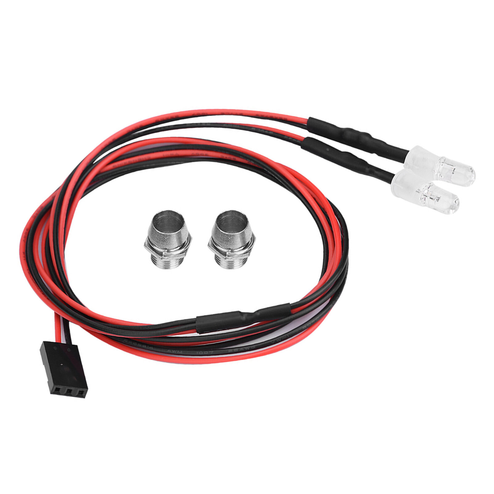 2ШТ 5 мм Фары RC Аксессуары Светодиодные Фонари для 1/10 Модели Drift Car Vehicle (12 # Красный свет)