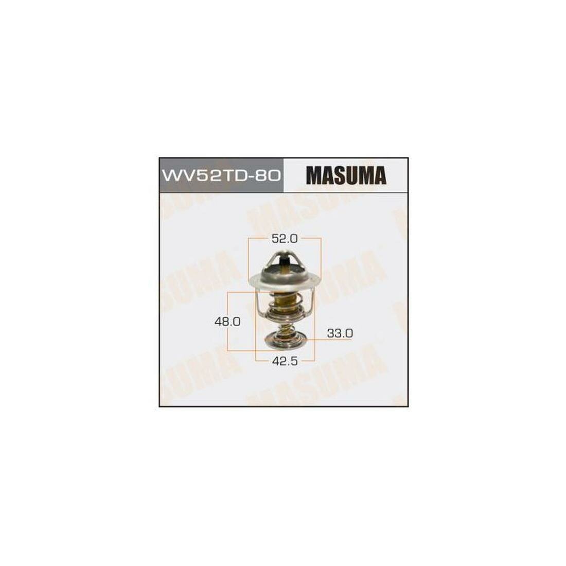 Термостат для автомобилей Masuma WV52TD80, в упаковке 1 шт. (запчасти и комплектующие)