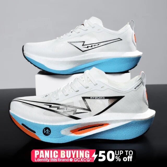 Кроссовки для бега с карбоновой пластиной, профессиональные, мужские, спортивные, дышащие и легкие, женские, удобные, нескользящие, спортивные кроссовки