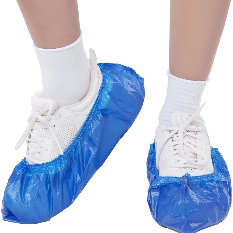 Бахилы п/э Elegreen Особопр. (с2. р)дв, син, ГППНД2-8/18/2р-С-С 6г,50пар/уп