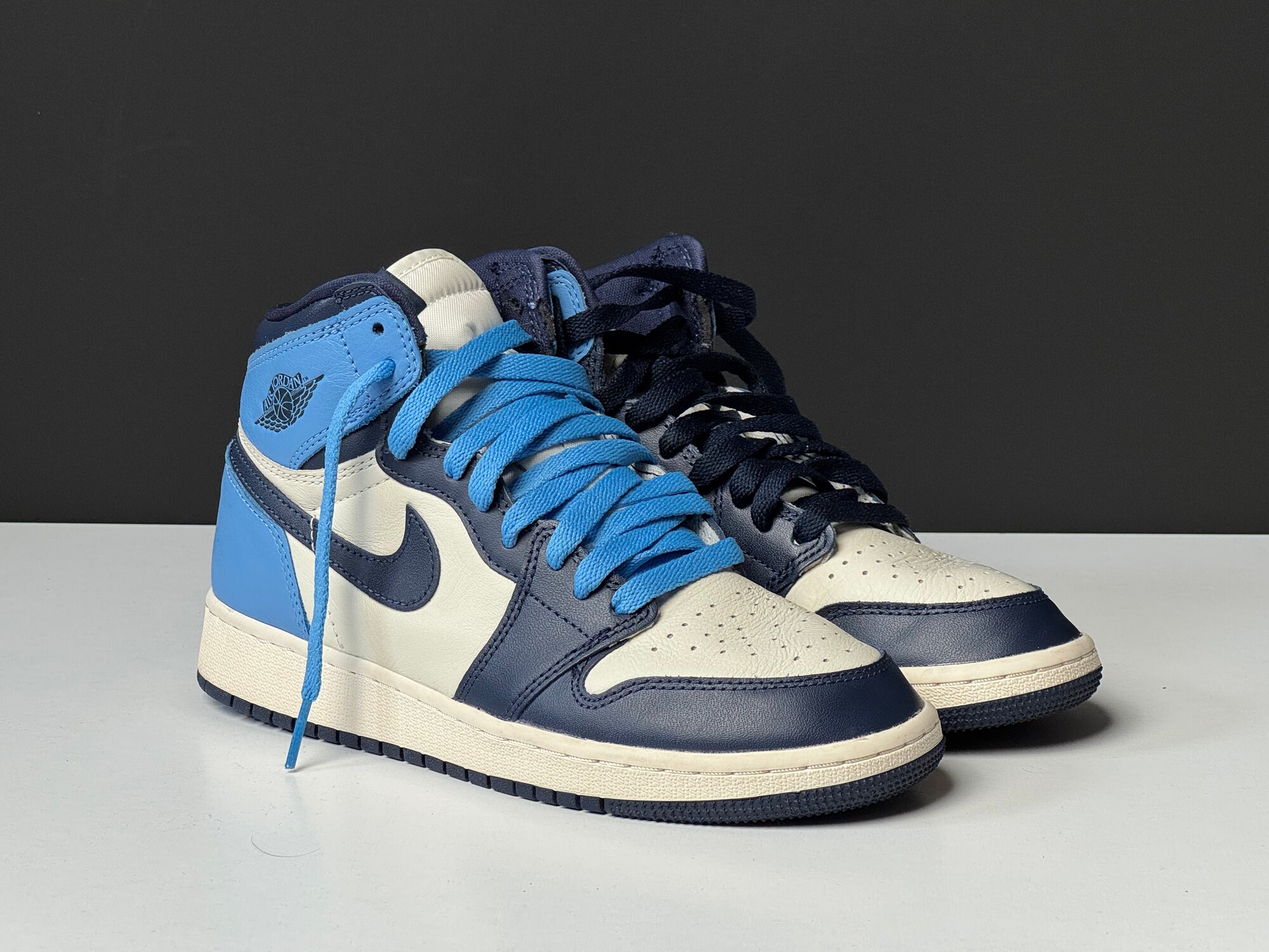 Кроссовки Nike Air Jordan 1 High Obsidian GS, 37.5EU