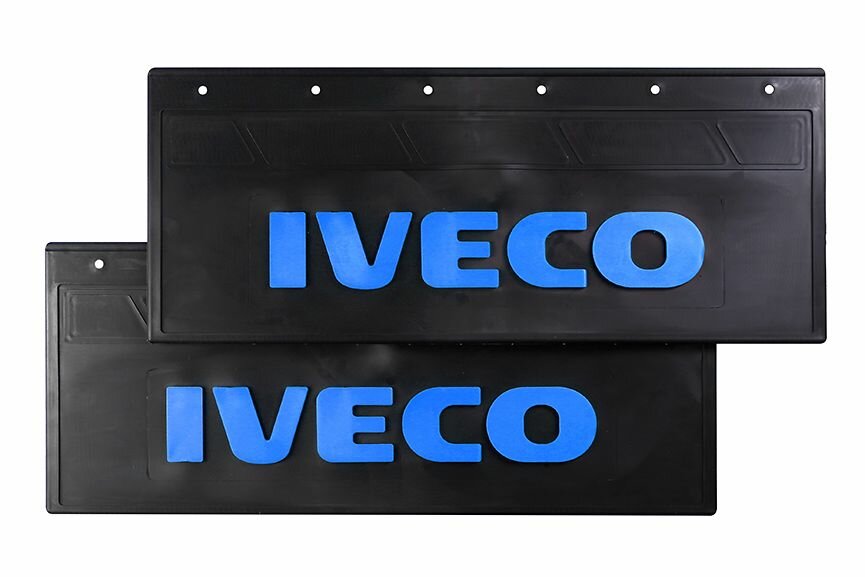 Брызговики IVECO LUX, задняя установка, универсальные, 670х270мм, черные