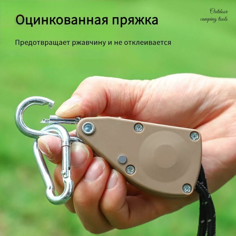 Оттяжки для палатки с светоотражающим канатом 20 м прочный комплект для надежной фиксации в любых условиях