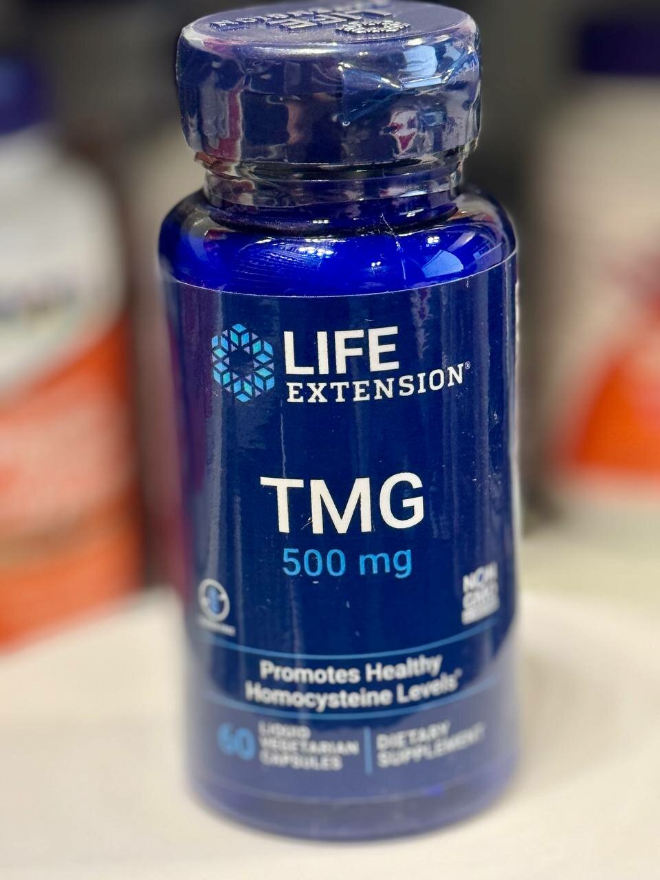 Life Extension TMG 500 mg - Триметилглицин для сердца и сосудов, капсулы 60 капсул