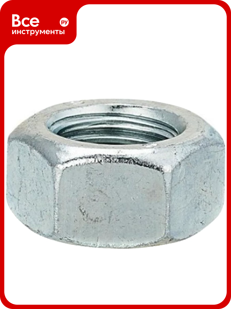 Гайка Стройбат оцинкованная DIN 934 М8 100 шт. 2632007/0 15371