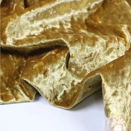 Бархатная ткань черная/красная 50 см Gold