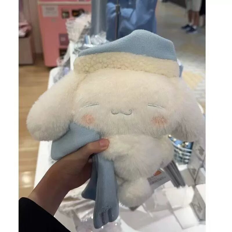 Плюшевая игрушка-подушка «Сладкий сон» в виде собаки с большими ушами Sanrio Cinnamonroll, милая мягкая кукла,