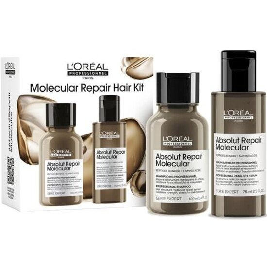 Набор для молекулярное восстановление волос L`oreal Professionnel Absolut Repair Molecular (шампунь + сыворотка)