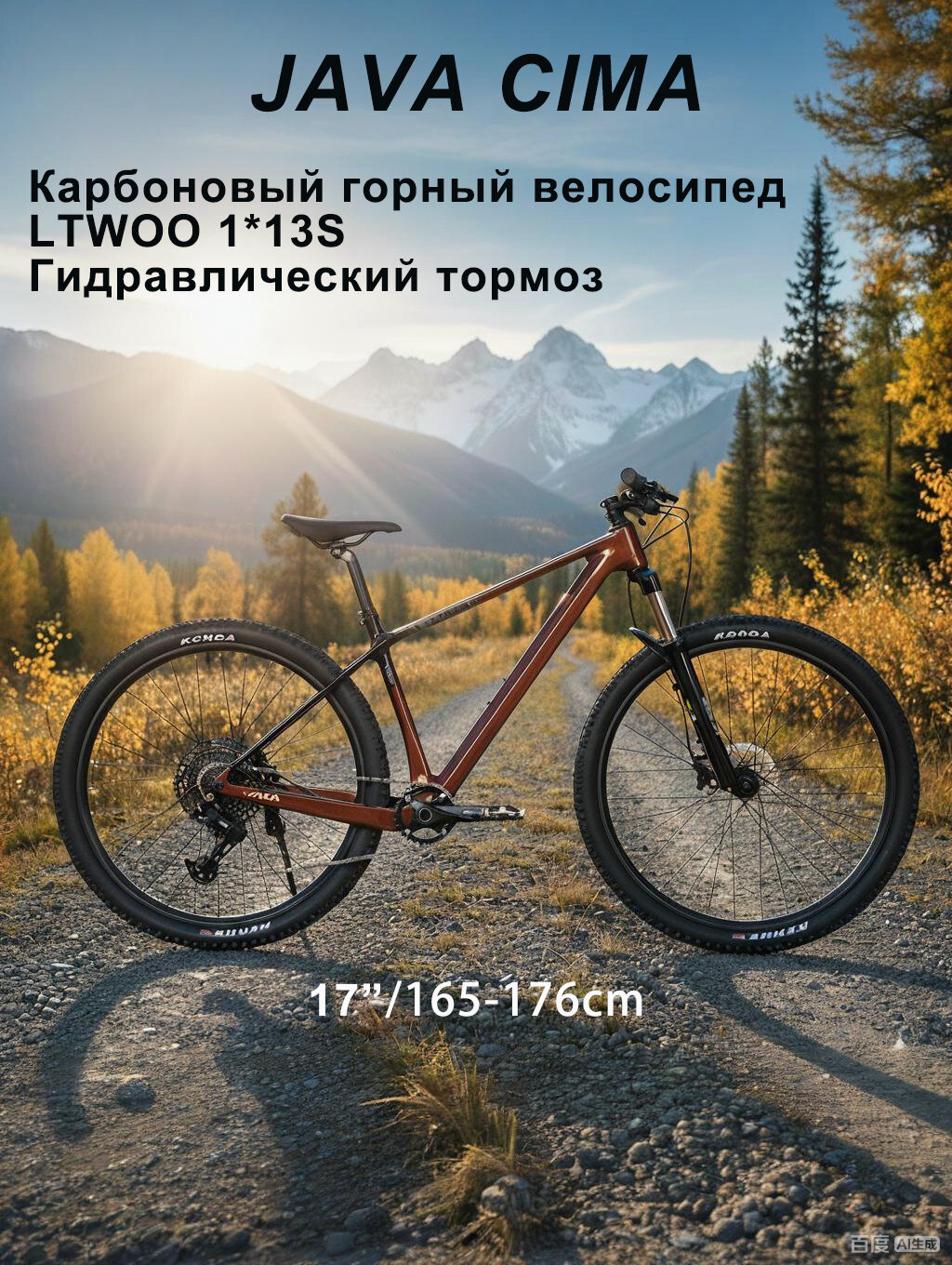 Карбоновый горный внедорожный велосипед JAVA CIMA