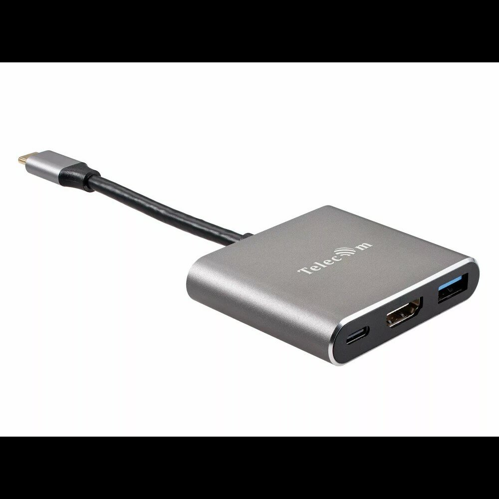 Telecom кабели Кабель-концентратор USB3.1 TypeCm -->HDMI+USB3.0 +PD charging 4K@30Hz