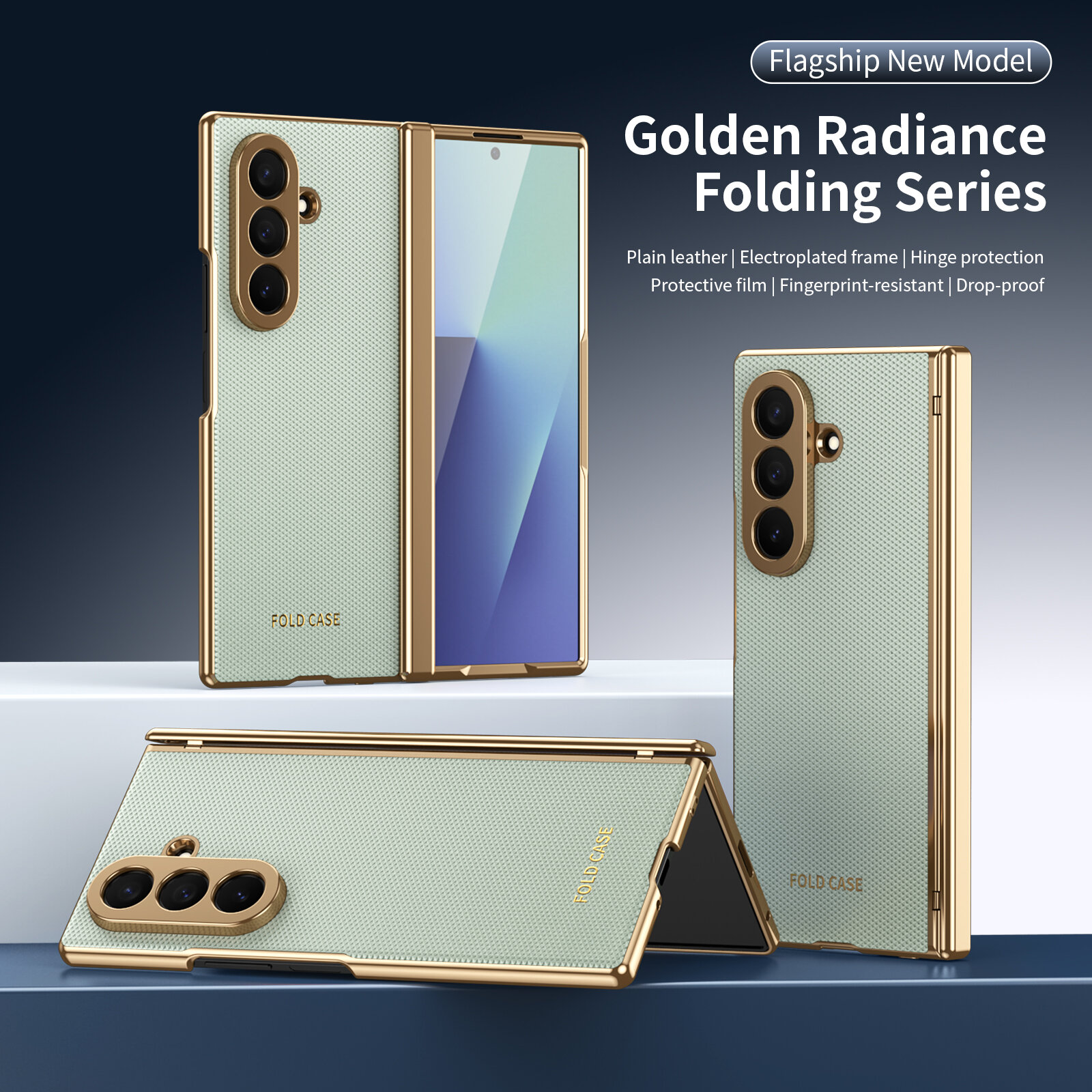 Чехол Для Samsung Galaxy Z Fold 7 / Samsung Z Fold7 / Самсунг Галакси З Фолд 7, soft touch, чехол-кардиомонитор, искусственная кожа, стекло, поликарбонат (PC), защита камеры, ударопрочный, усиленные углы