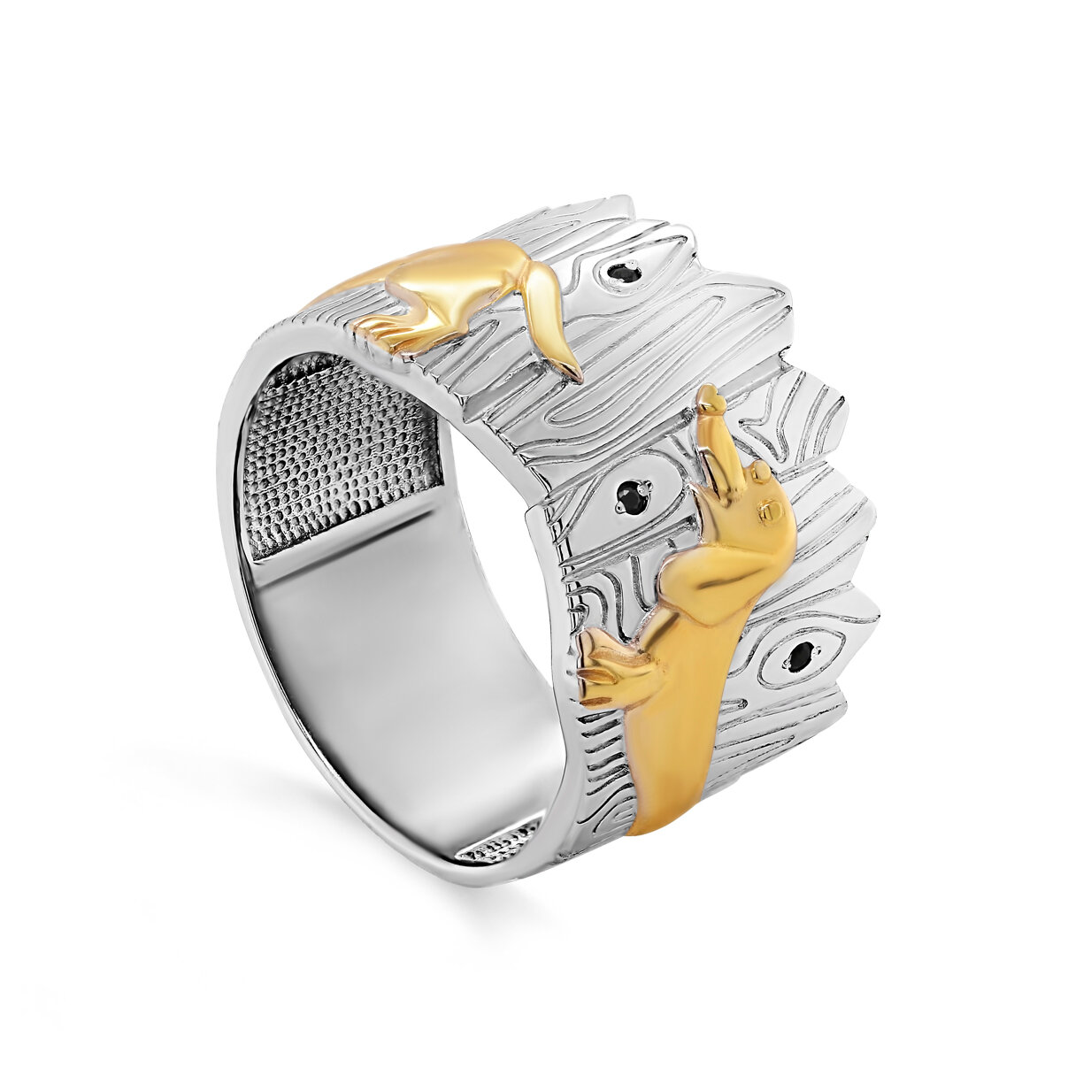 Кольцо, серебро, 925 проба, фианит