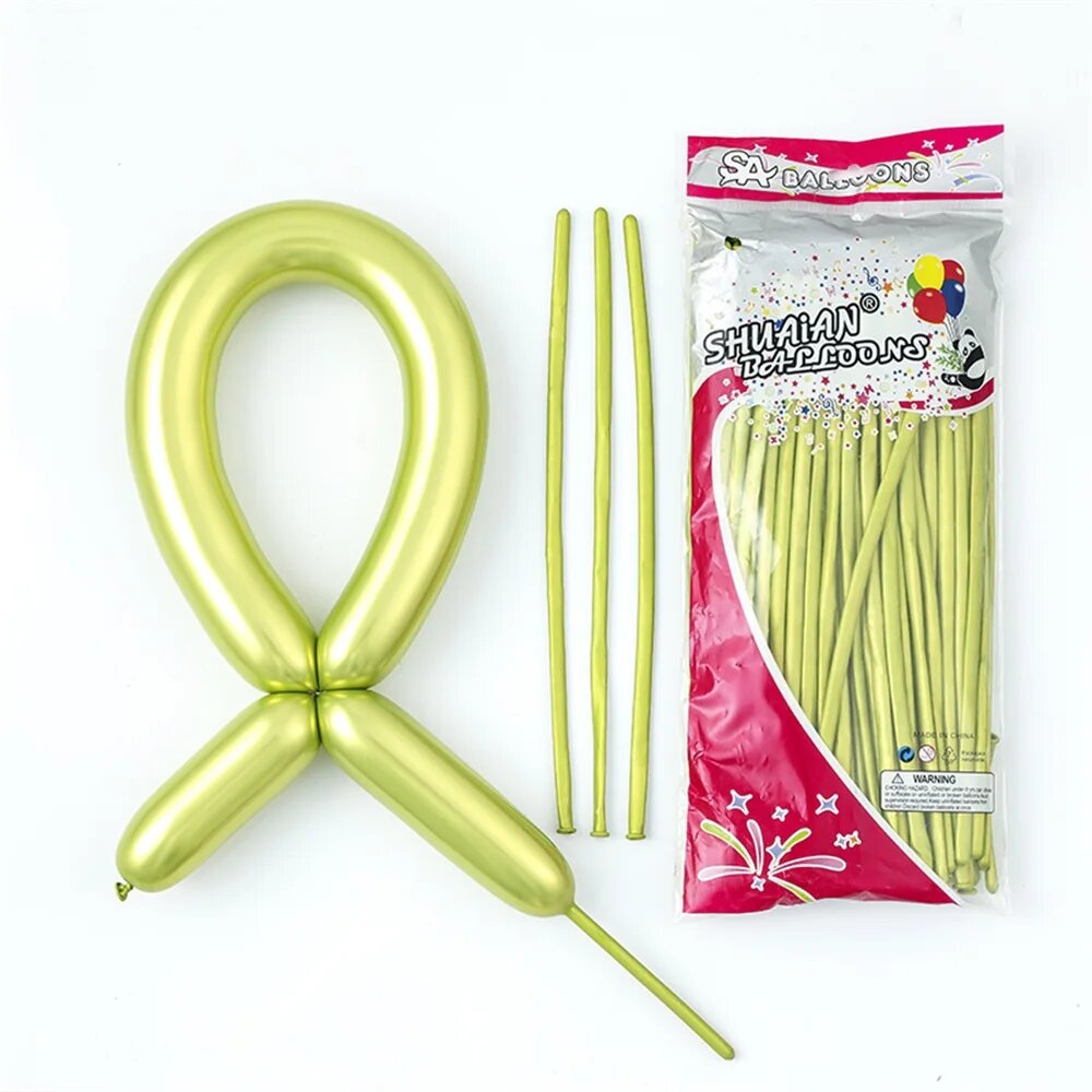 10 шт. Хромированные воздушные шары Partigos Chrome light green