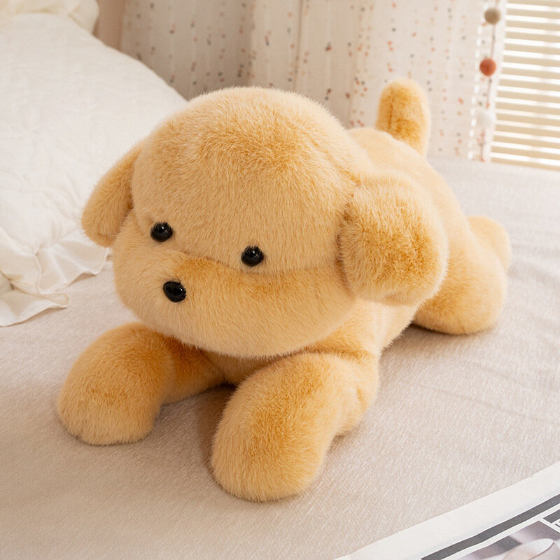 Милый плюшевый игрушечный щенок, успокаивающая мягкая игрушка для детей, подушка для сна, золотистый ретривер для девочек