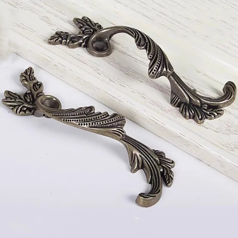 Ручки для шкафов FMHOME, цинковый сплав, античное серебро/бронза L 128MM, BRONZE