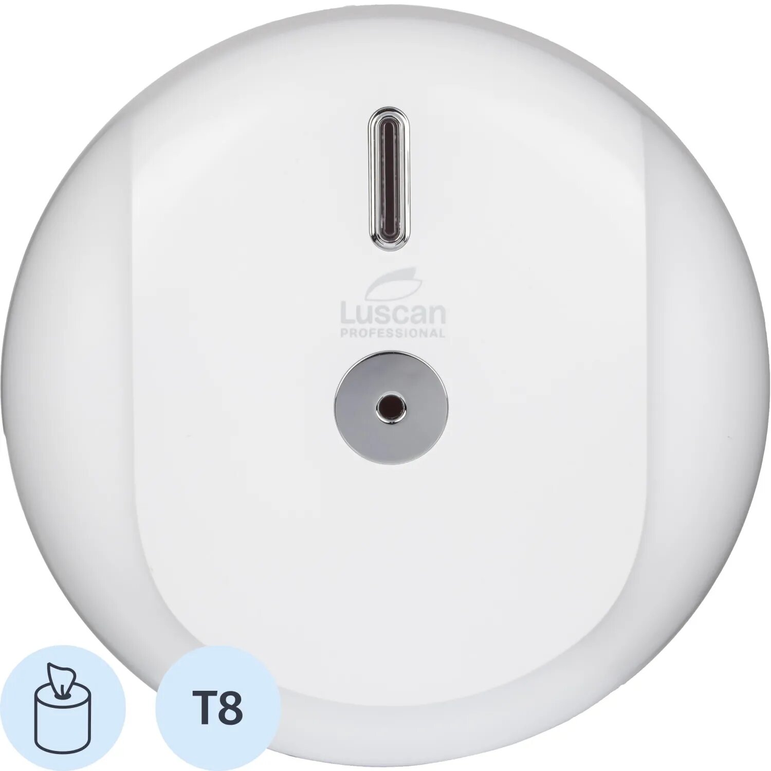 Диспенсер для туалетной бумаги рул Luscan Prof Etalon с ЦВ белый 151066