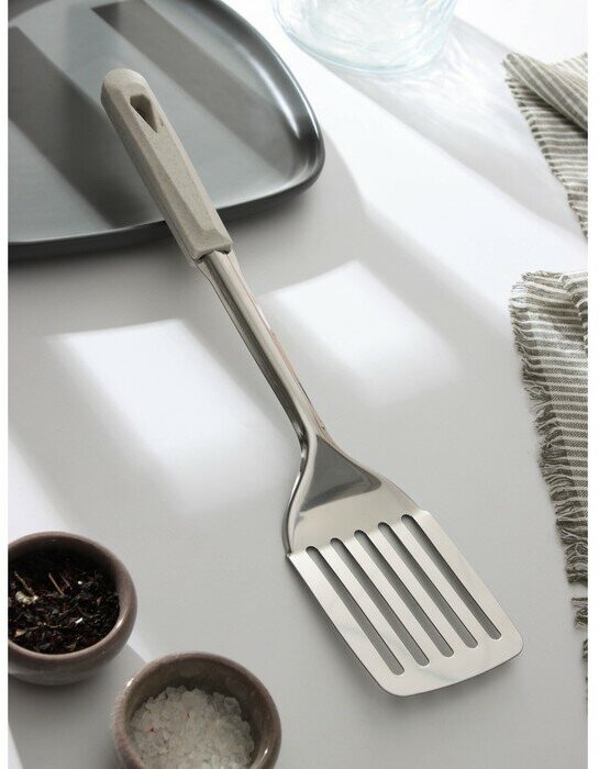 Лопатка из нержавеющей стали Доляна «Соната», h=35,5 см, 4453195