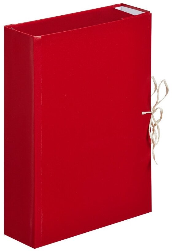 Папка архивная на 4-х завязках Attache А4 80 мм бумвинил до 800 листов складная 84965