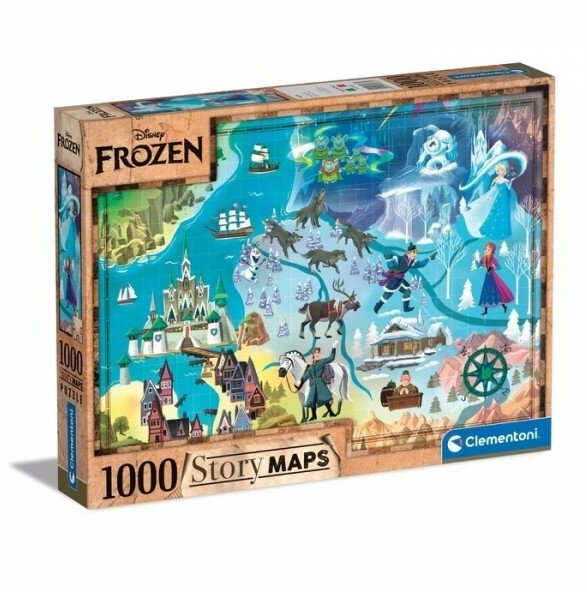 Пазл Clementoni 1000 Disney. Холодное сердце, арт.39666